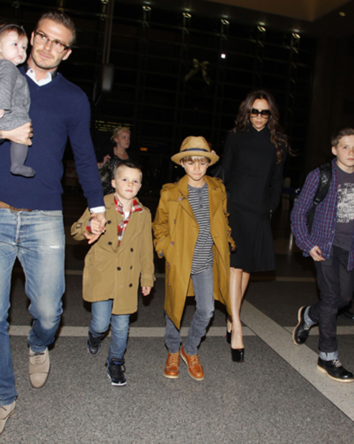 Familie Beckham: Auf in die Ferien | GALA.de