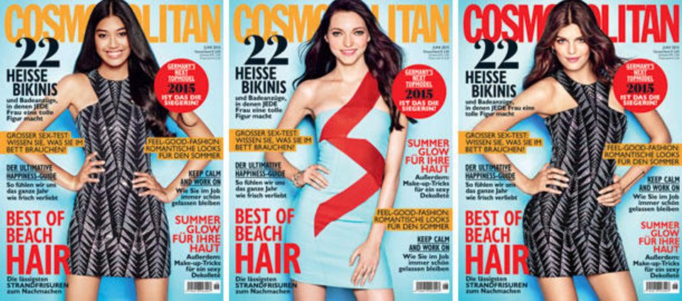 "Germany's Next Topmodel": Alle drei Finalistinnen dürfen aufs "Cosmo ...