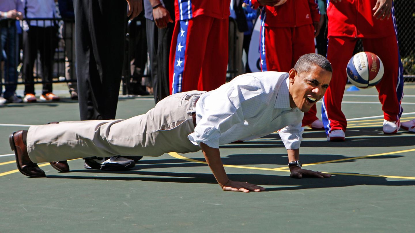 Barack Obama: Pumpen im Fitnessstudio | GALA.de