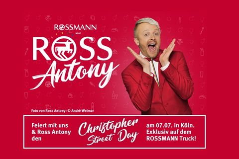 Witzige Aktion zum Christopher Street Day: Rossmann wird Ross Antony ...