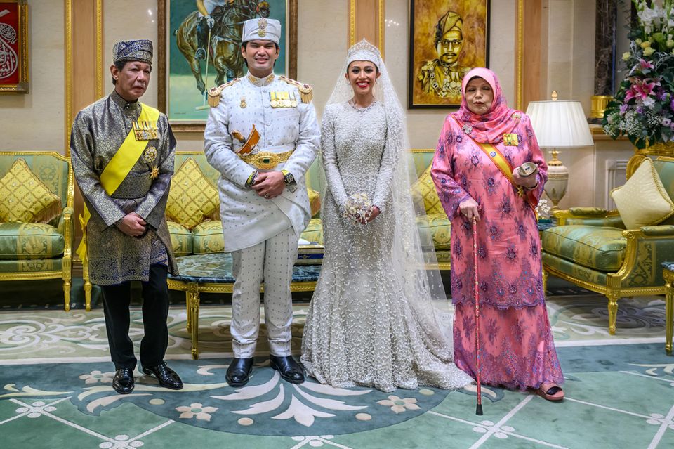 Hochzeit von Prinzessin Azemah und Prinz Bahar in Brunei in Bildern ...