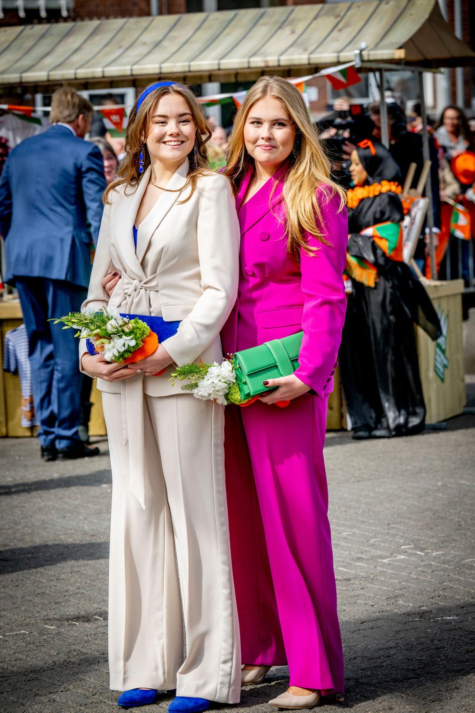 König Willem-Alexander, Königin Máxima, Prinzessin Amalia feiern ...