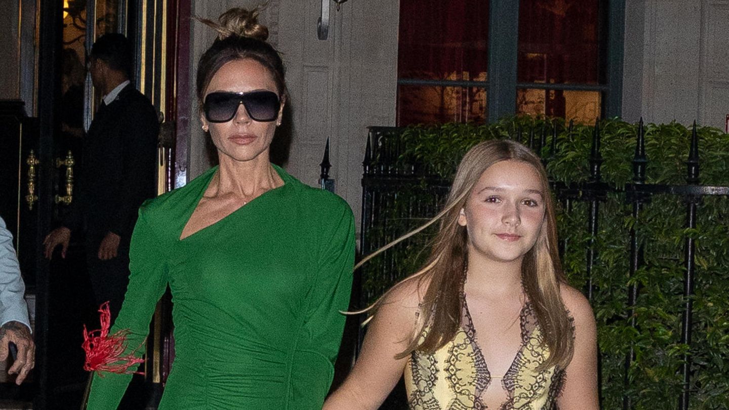 Victoria + Harper Beckham: Restaurantbesuch mit Lionel Messi eskalierte ...