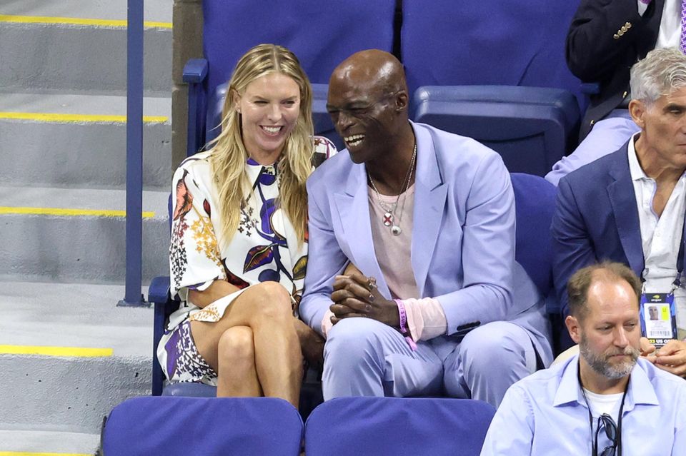 Seal: Bei den US Open turtelt er mit seiner Partnerin auf der Tribüne ...