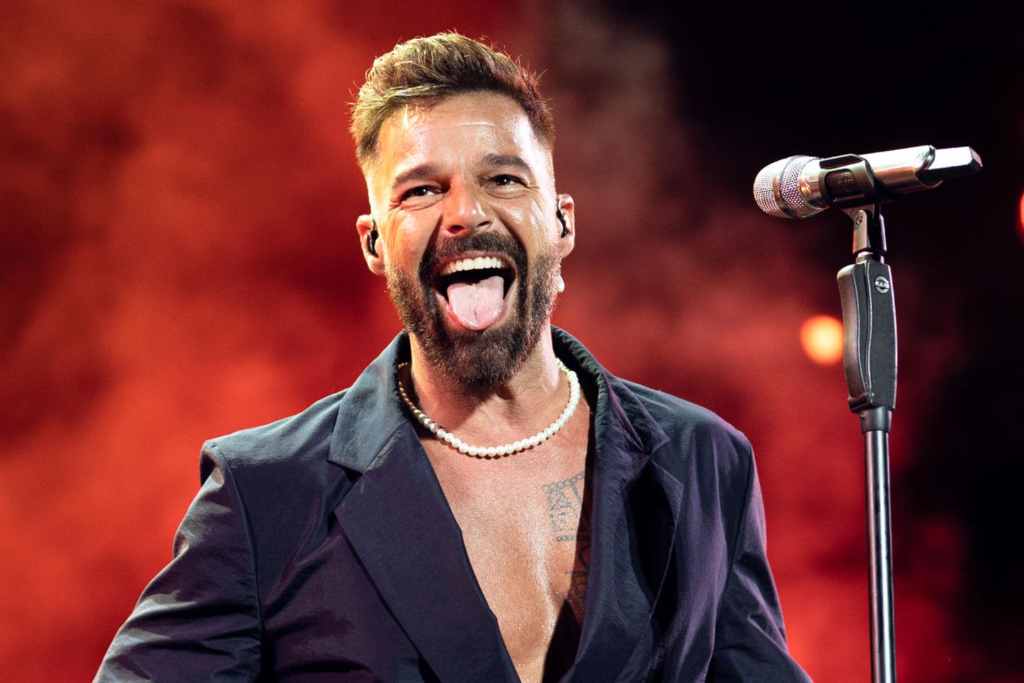 Ricky Martin: Seltenheit! Sänger Ricky Martin zeigt sich mit seinen ...