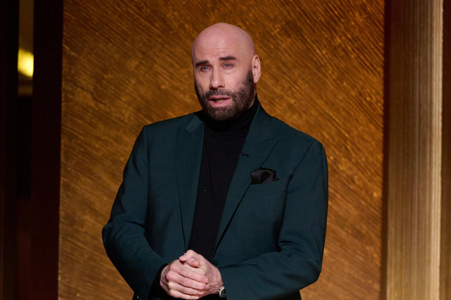 John Travoltas Fette Haare