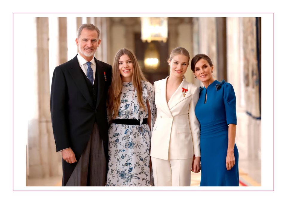 Spaniens Königspaar: Felipe und Letizia mit ihren Töchtern | GALA.de