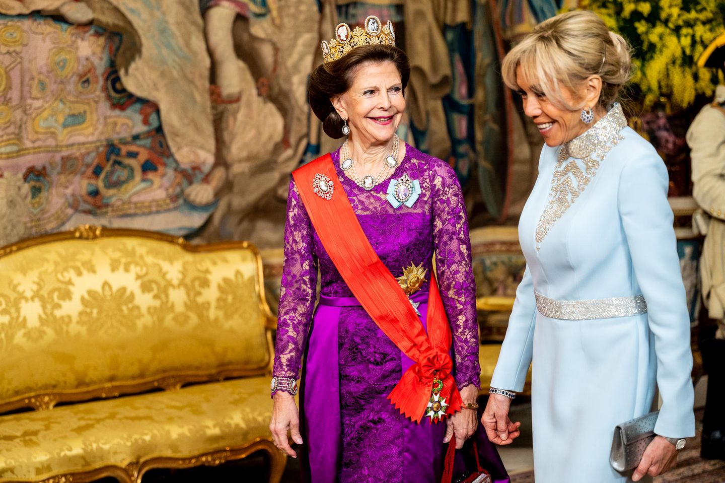 Emmanuel + Brigitte Macron in Schweden: Die besten Bilder des ...