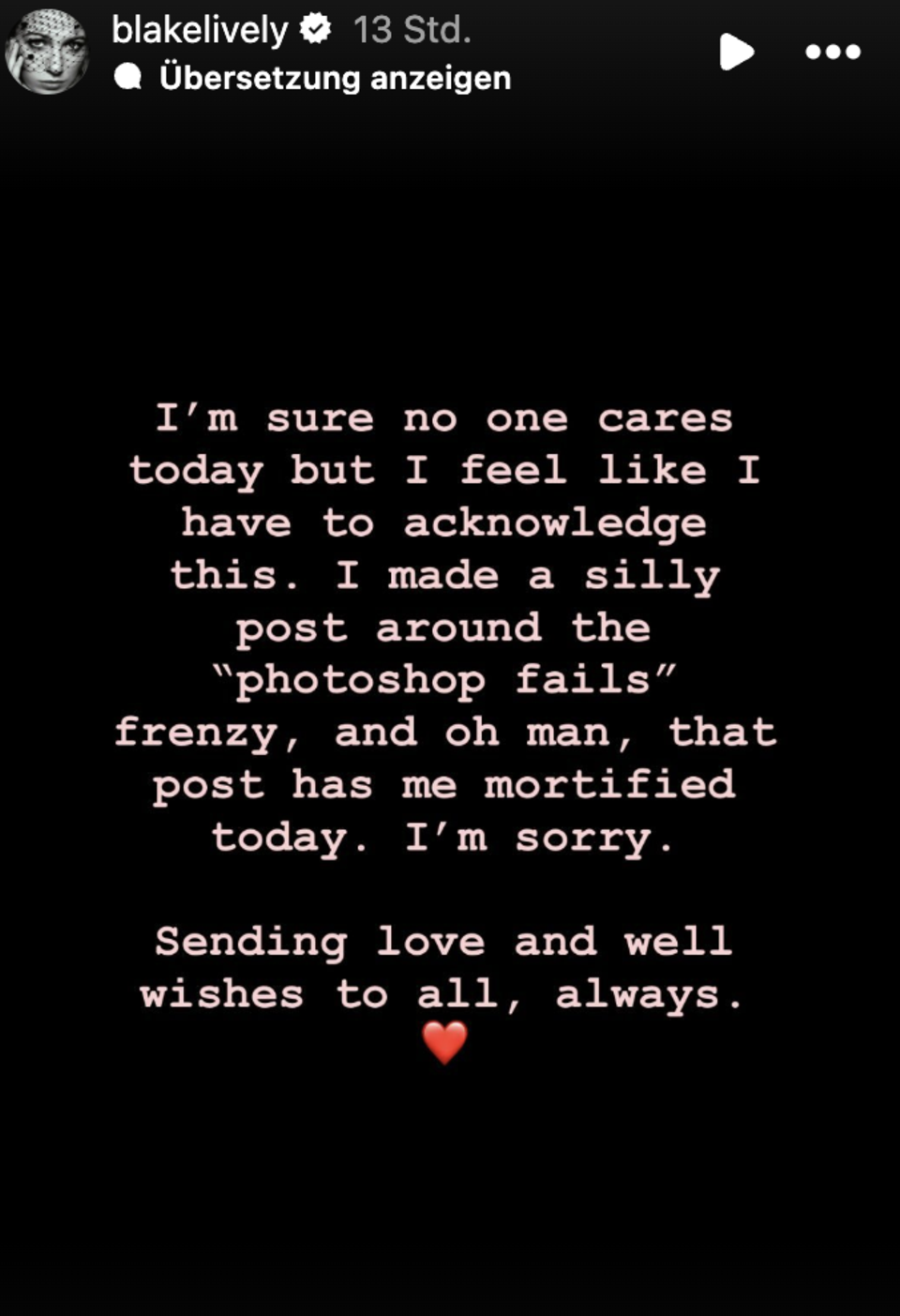 Blake Lively nach Kates Krebsdiagnose: Entschuldigung für "Foto Fail ...