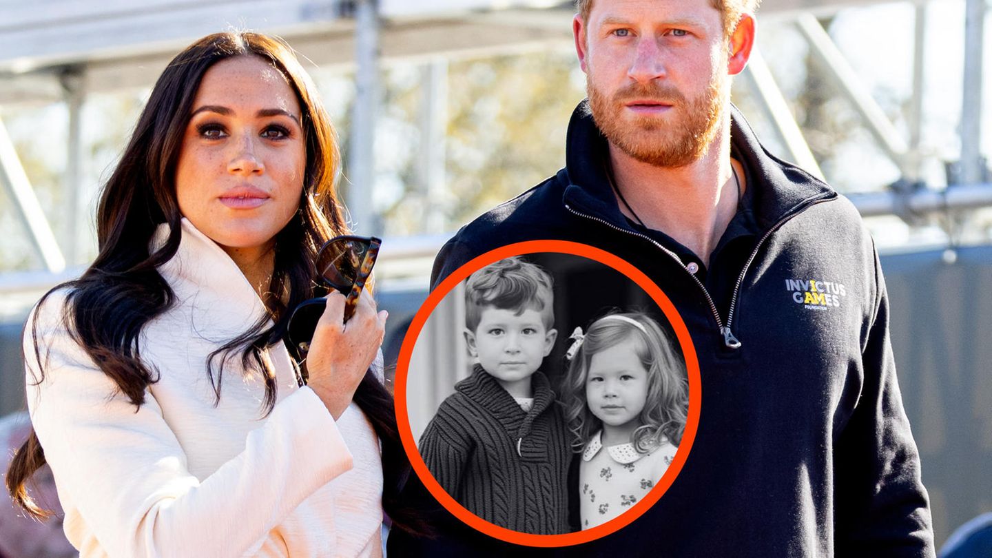 Herzogin Meghan + Prinz Harry: KI-generierte Weihnachtskarte von Archie ...