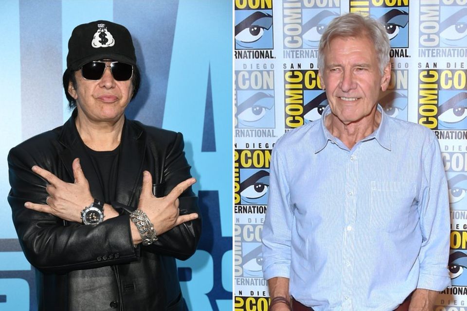Gene Simmons und Harrison Ford: Filmlegende und Kiss-Rocker werden ...