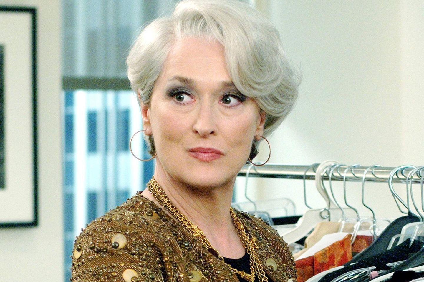 Während Fashion-Show in Mailand! Meryl Streep erscheint als "Miranda ...