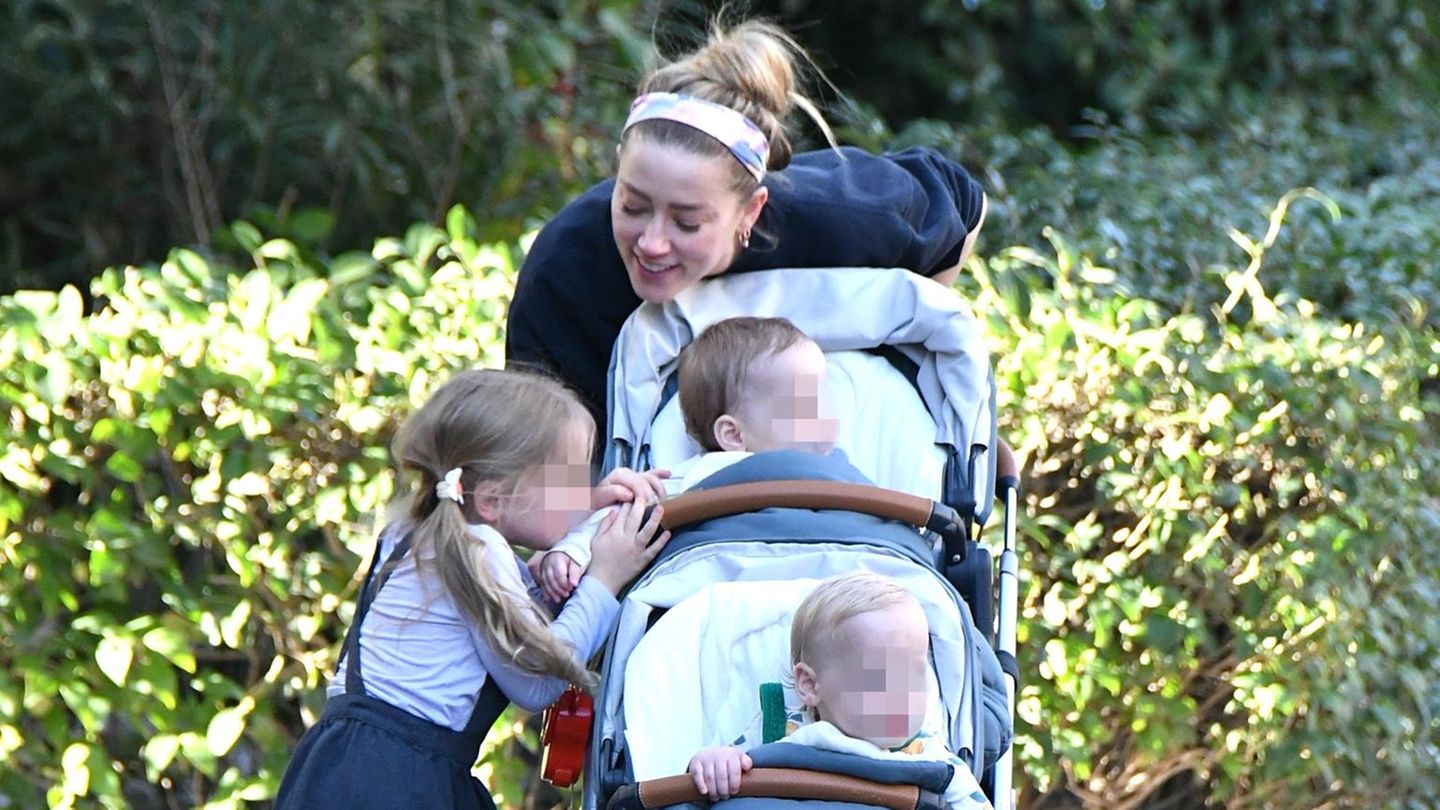 Amber Heard: Seltene Sichtung mit den Kids! Ihr Familienleben in Madrid ...