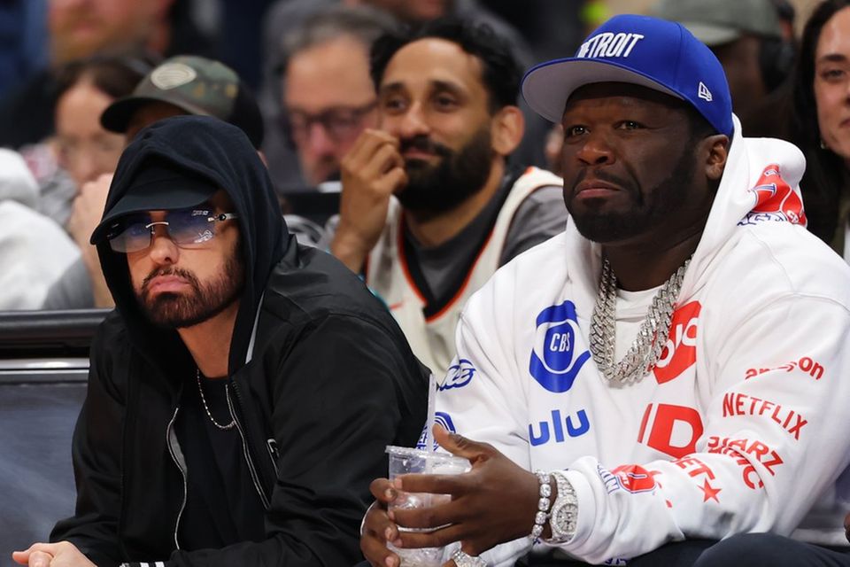 NBA-Playoffs in Detroit: 50 Cent und Eminem feiern Reunion | GALA.de
