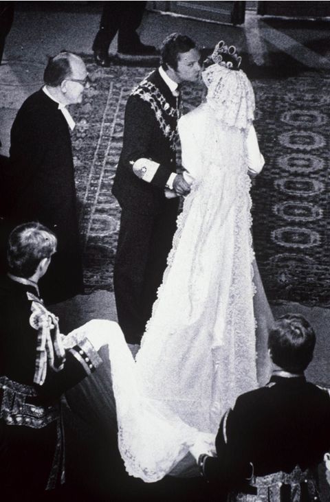Königin Silvia + König Carl Gustaf: Rückblick auf ihre Hochzeitsbilder ...