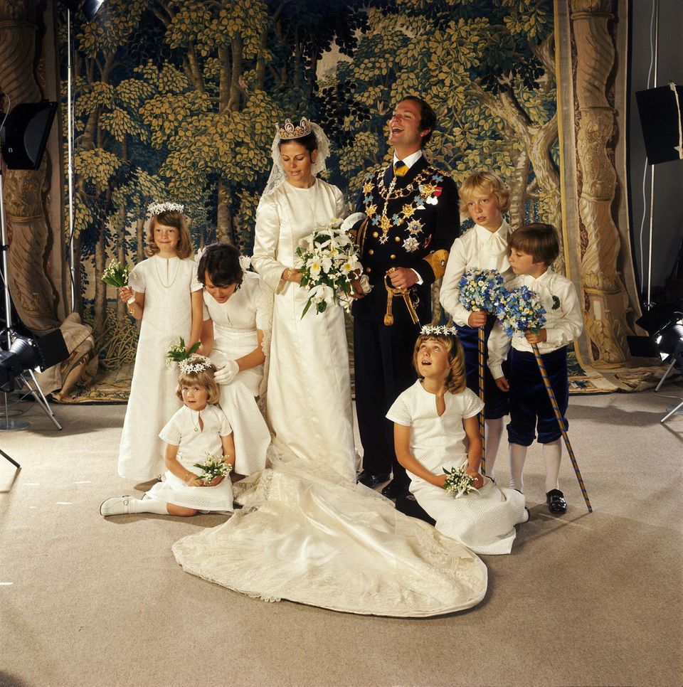 Königin Silvia + König Carl Gustaf: Rückblick auf ihre Hochzeitsbilder ...